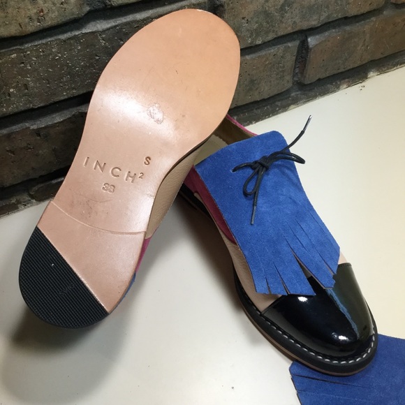 Inch2 | Shoes | Inch2 Fringed Color Oxfords Sz 38uk 8us | Poshmark